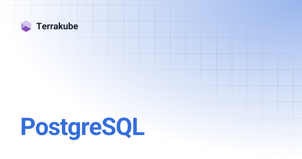 PostgreSQL | Terrakube