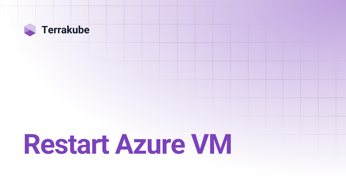Restart Azure VM | Terrakube