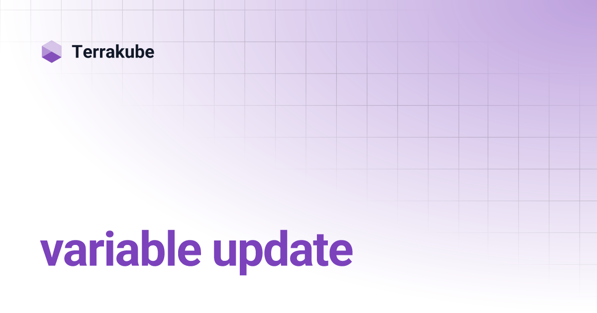 variable update | Terrakube