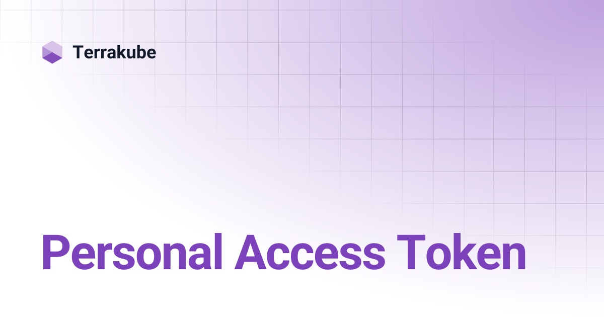 Personal Access Token | Terrakube