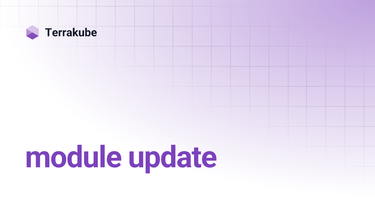 module update | Terrakube